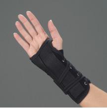 Lace Up Suede Leatherette Wrist Splint