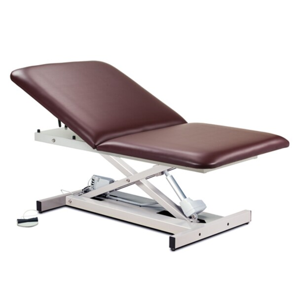 Clinton Industries Bariatric Treatment Table with Adjustable Backrest ...