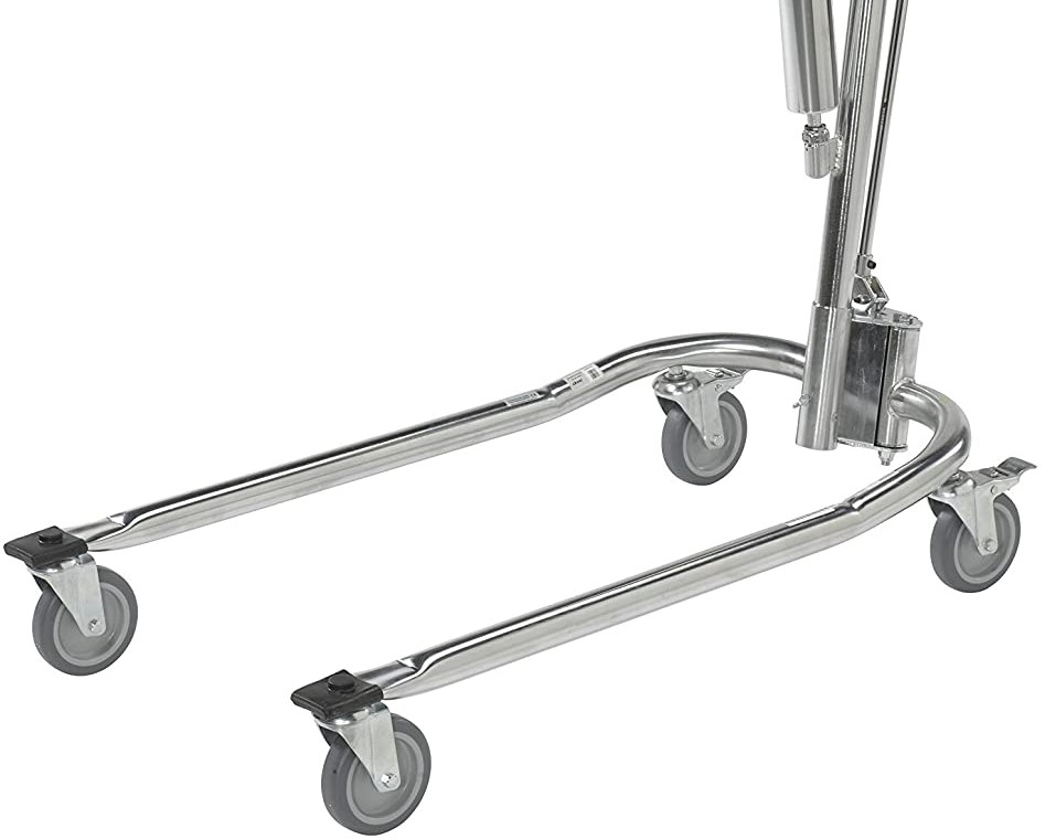 3in. Caster Set for Drive Hydraulic Deluxe Chrome-Plated Patient Lift