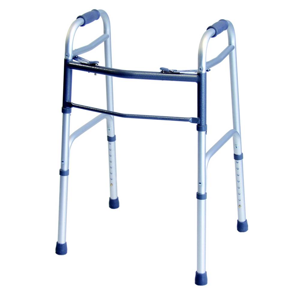 Adult Folding Aluminum Walker | Lightweight, Adjustable Height Walking ...