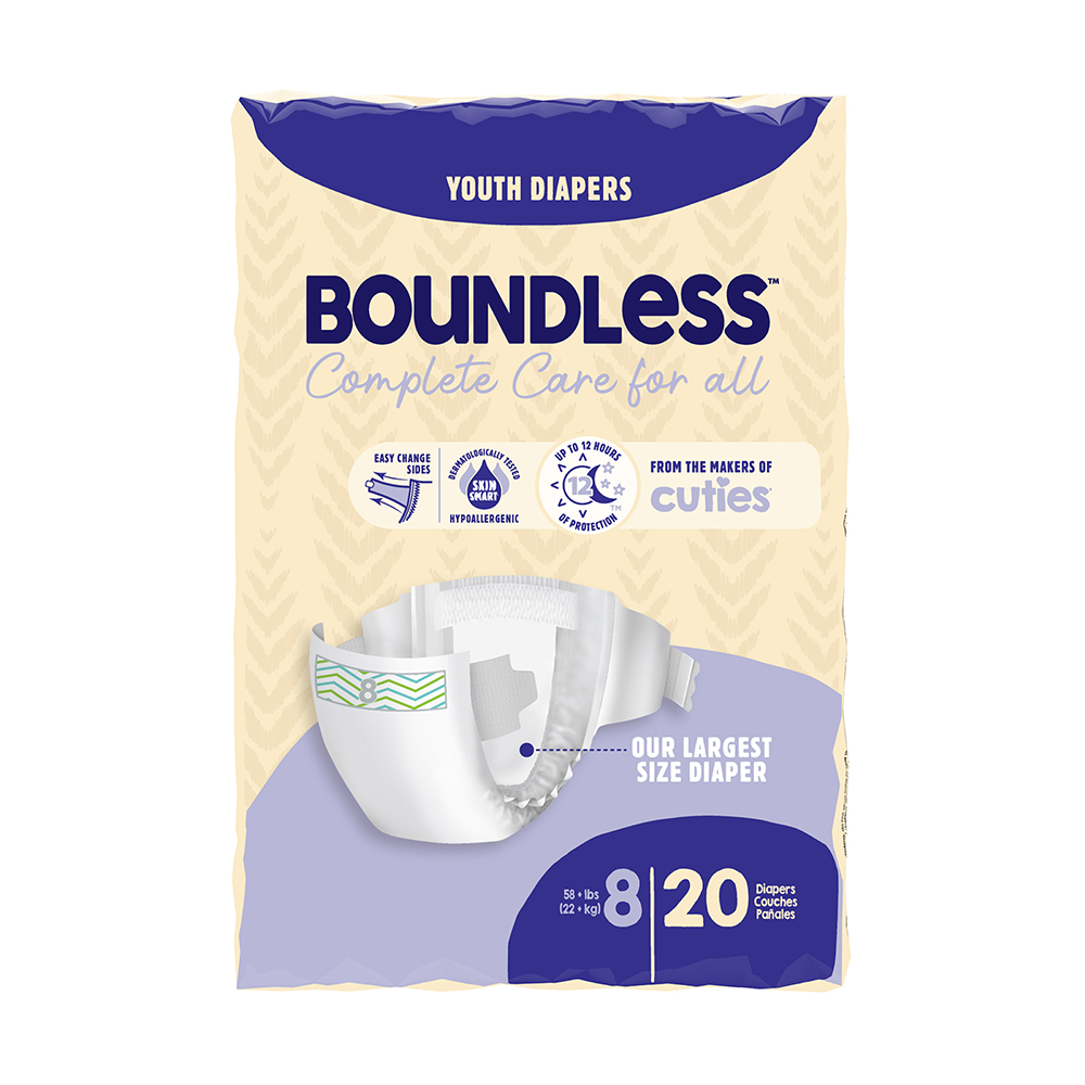 Boundless Diapers Size 8