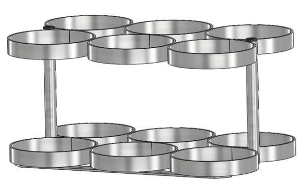 Jumbo D5.50 Oxygen Cylinder Rack - FREE Shipping