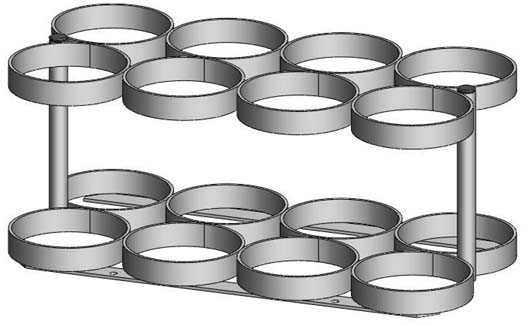 M6-800 Oxygen Cylinder Rack DISCOUNT SALE - FREE Shipping