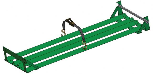 Horizontal Oxygen Cylinder Rack Truck Equipment