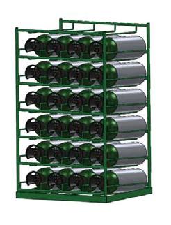 Horizontal M60 Oxygen Cylinder Rack - FREE Shipping