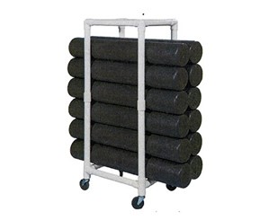 Rolling Storage Rack for Foam Rollers - FREE Shipping