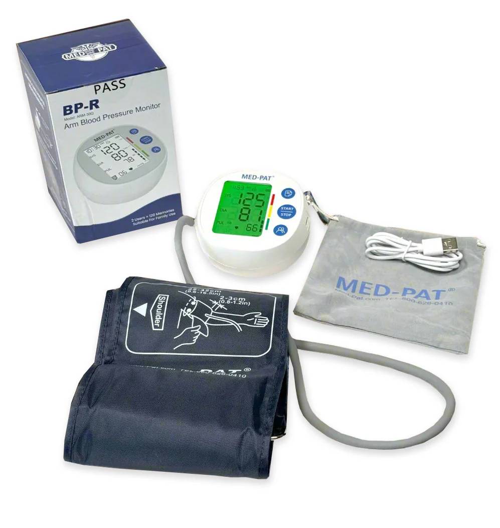 Blood Pressure Monitor Device with Large Display and Oscillometric ...