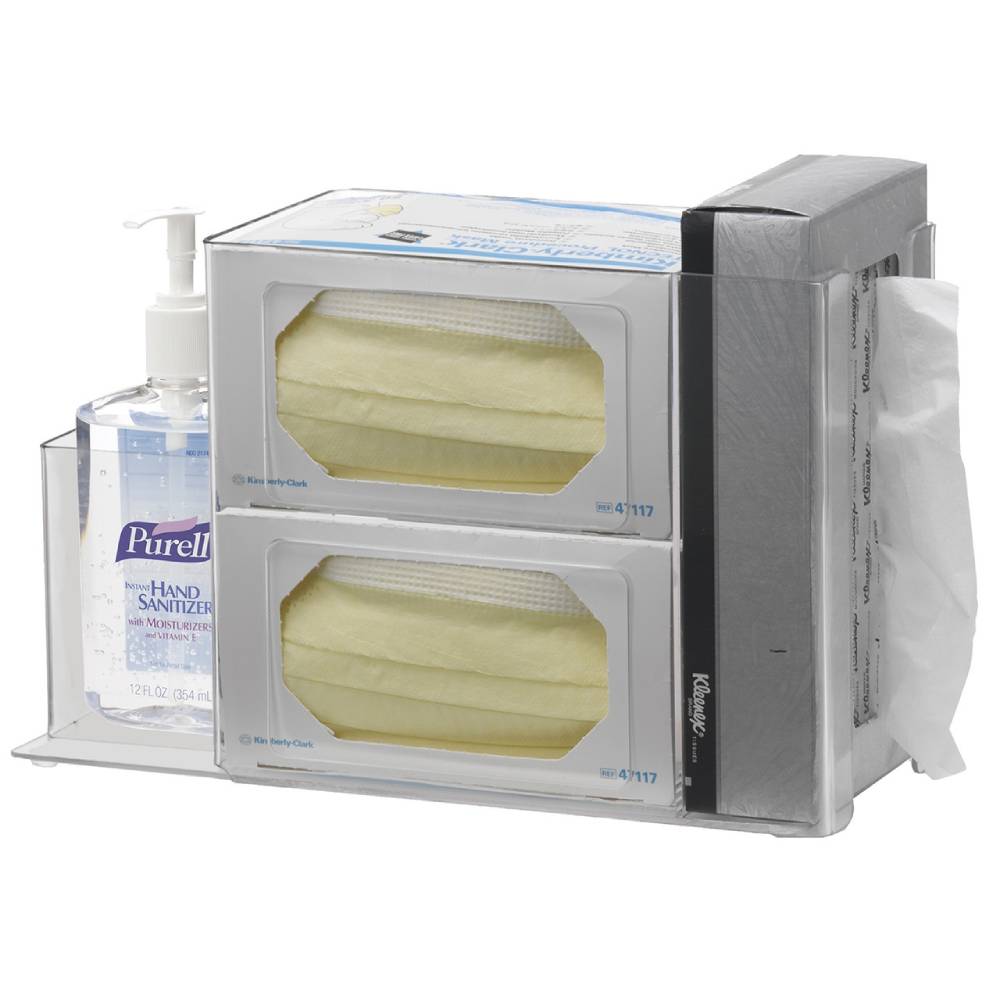Omnimed PPE Station, Wall Mounted, Durable Acrylic | Holds Masks ...