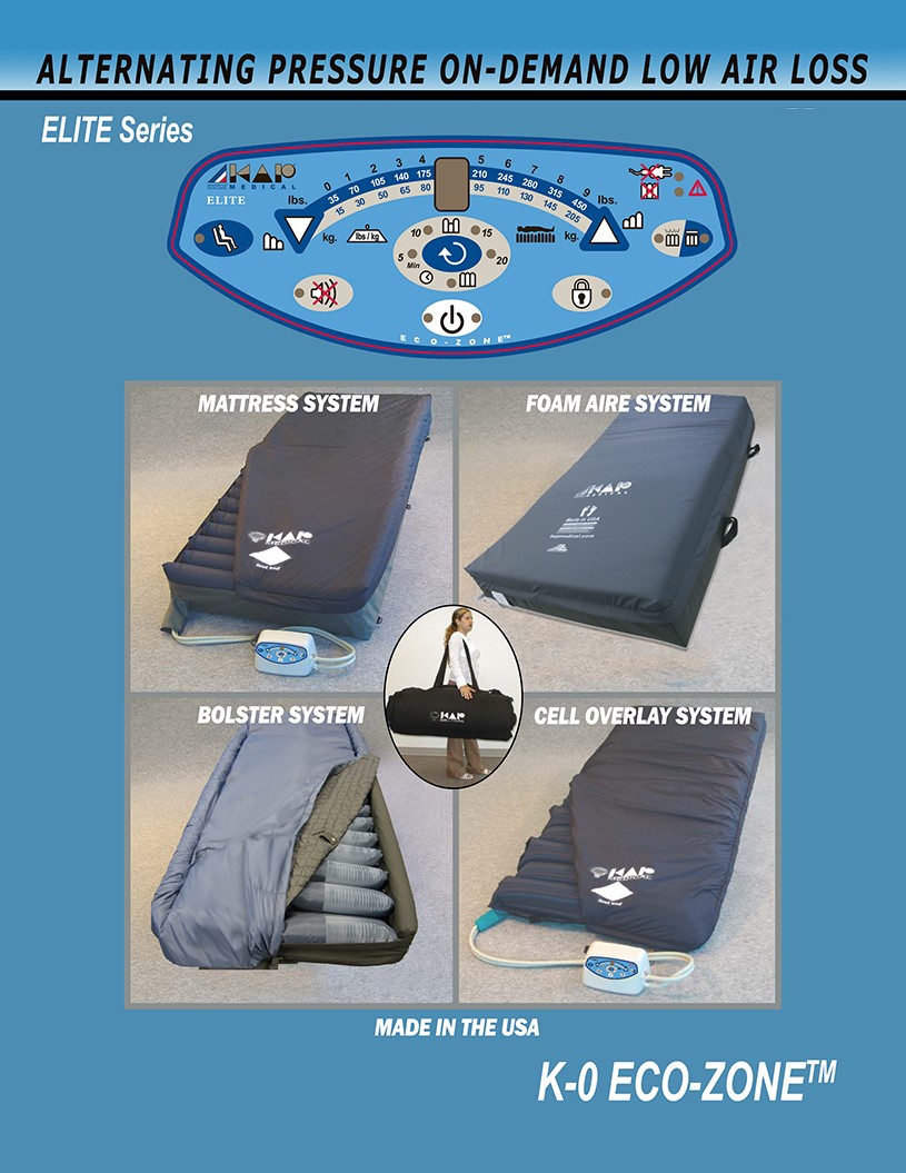 Low Air Loss Mattress System, Alternating Pressure with Foam Mattress ...