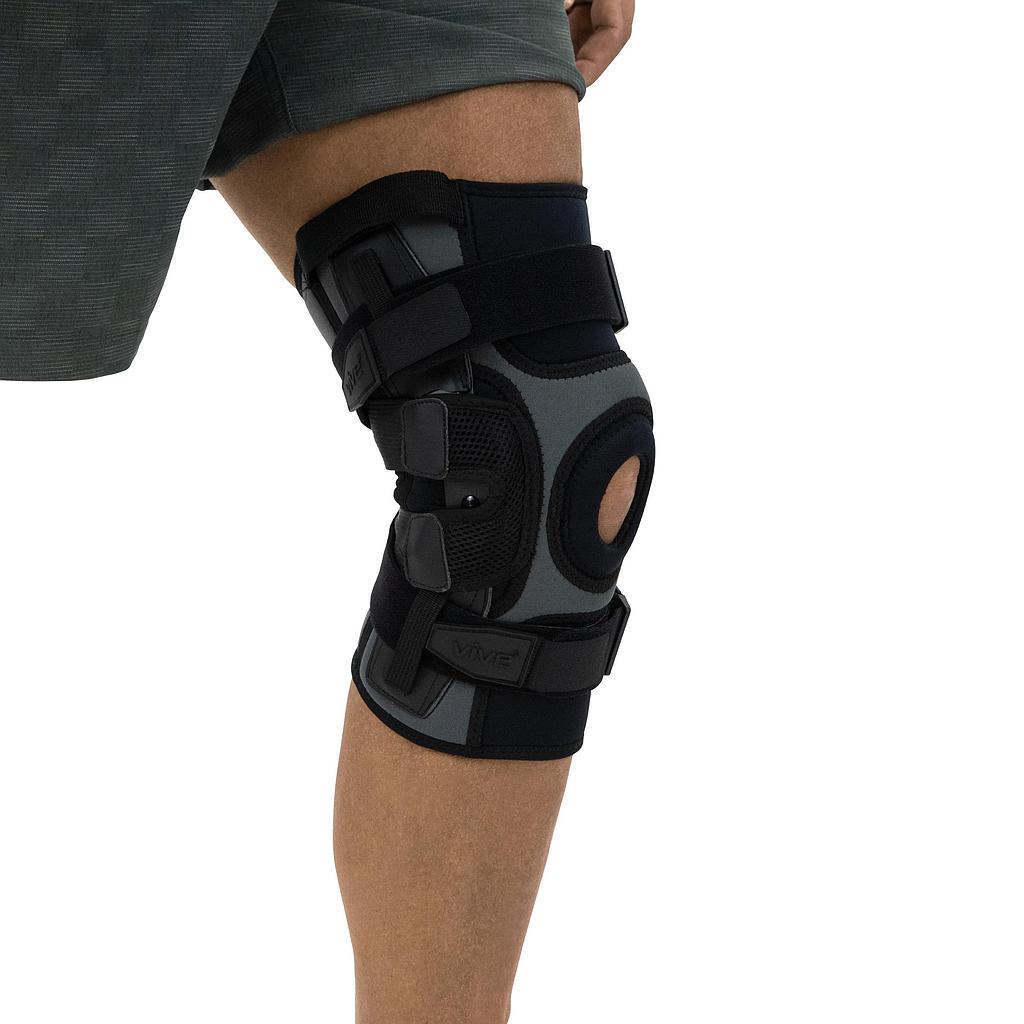 Heavy Duty Adjustable Hinged Knee Brace for Recovery and Rehabilitation