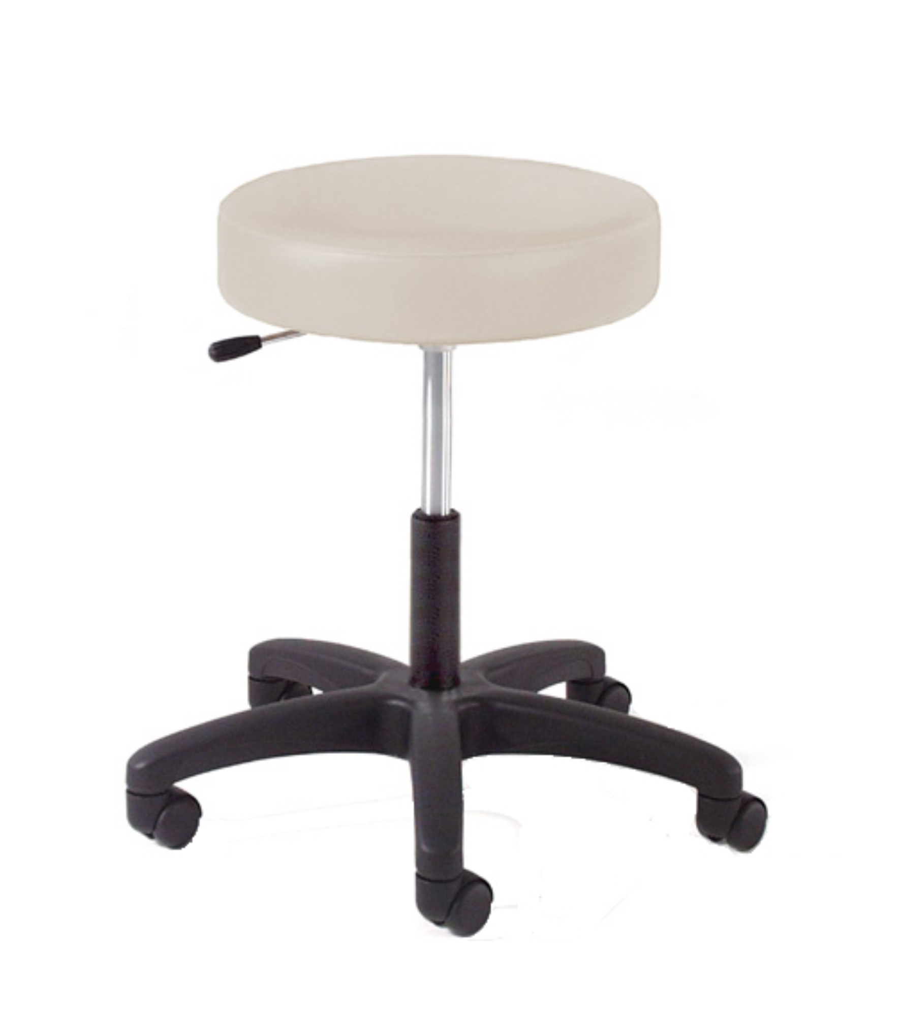 Adjustable Physician Stool with Backrest, Footring, and Pneumatic ...