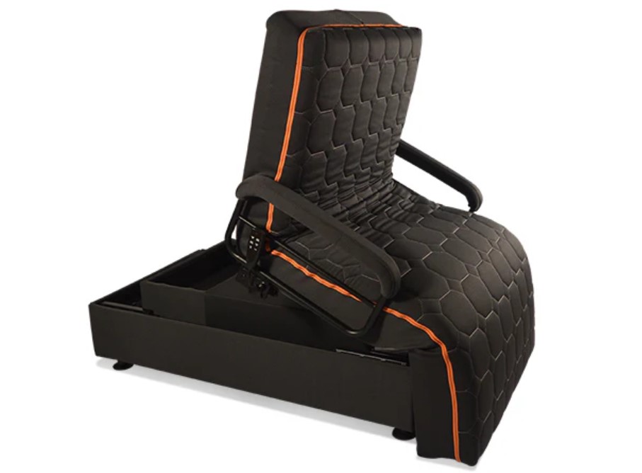 Adjustable Twin Bed with Motorized Lifting Frame and Memory Foam ...