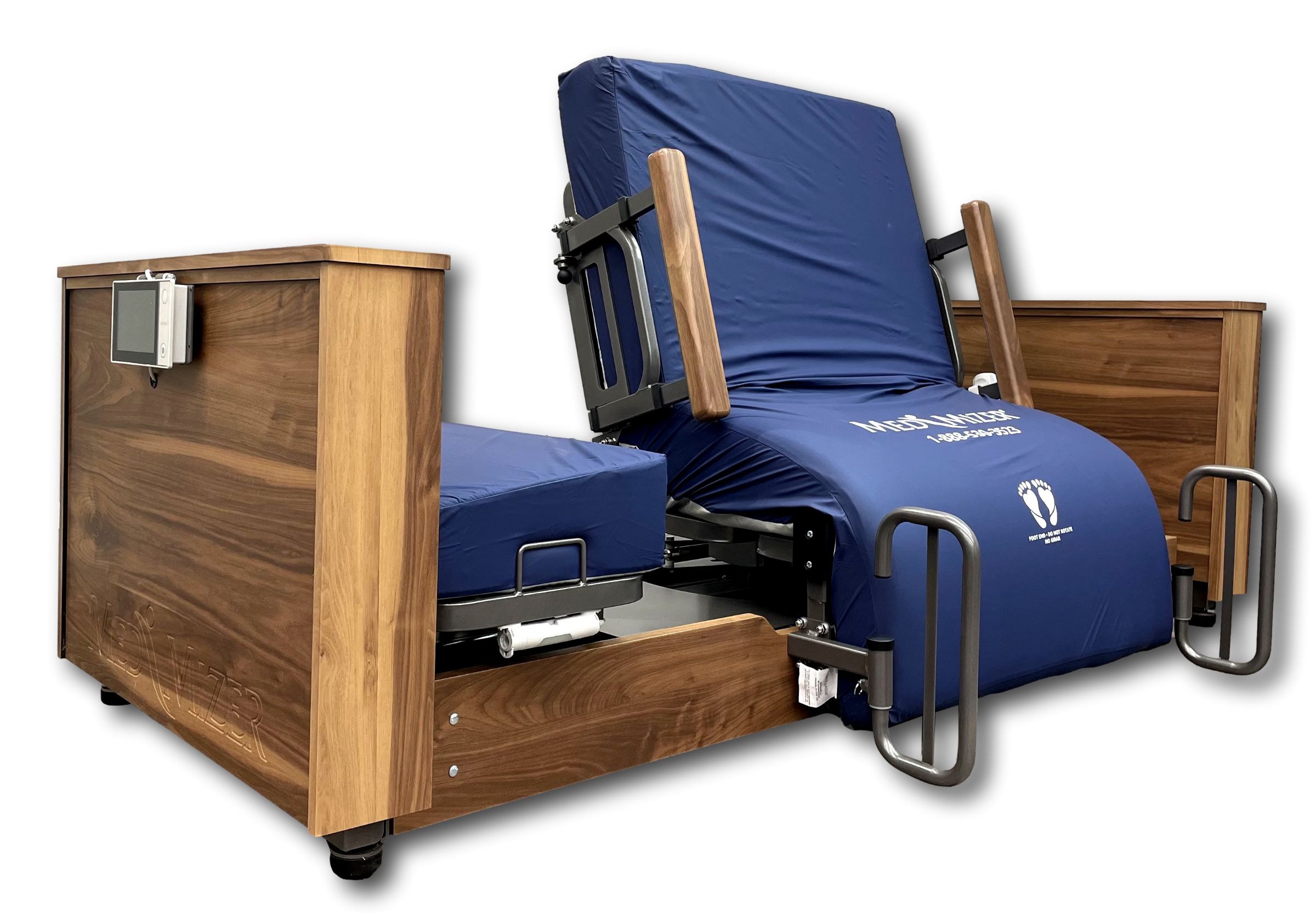 Rotating Hospital Bed With Lower Rails - Deluxe ActiveCare Bed by Med-Mizer