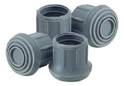 Commode Rubber Replacement Tips, Pack of 4