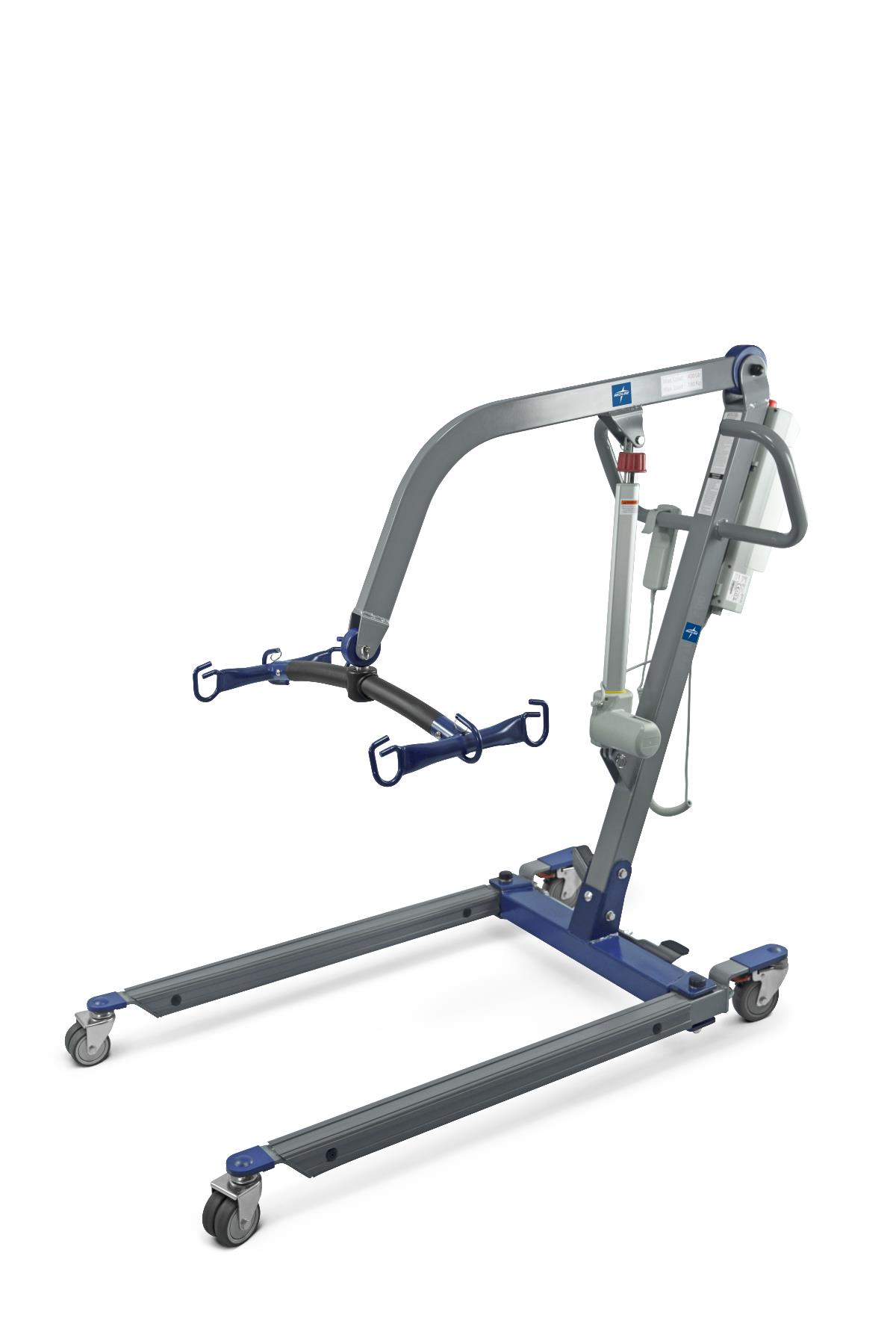 Medline Patient Lift with 6 Point Spreader Bar, Manual Base Adjustment ...