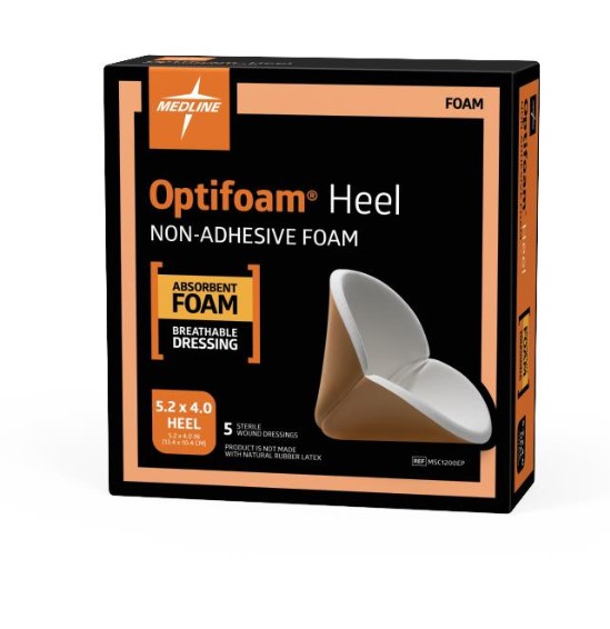 Optifoam Heel Foam Dressing for Moderate and Heavy Drainage Absorption ...
