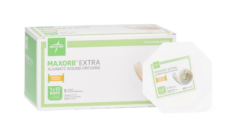 Rope Style Wound Dressings with Calcium Alginate from Medline