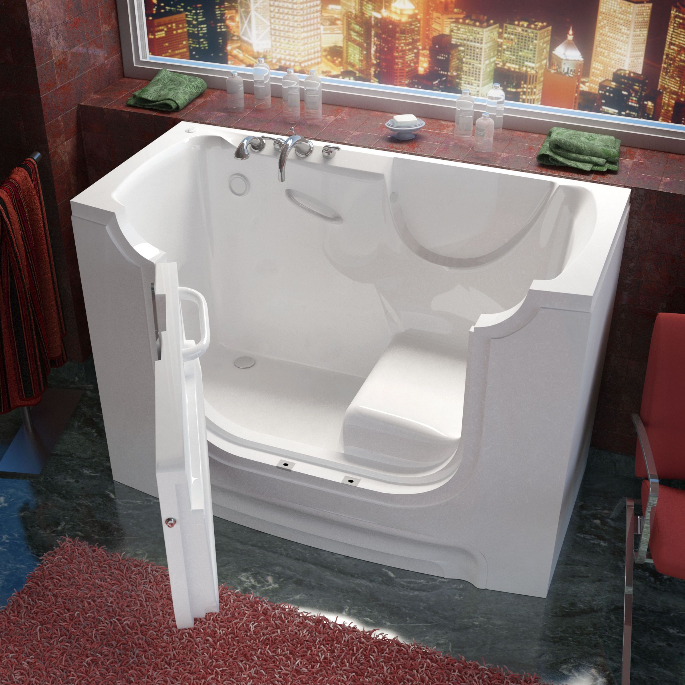 Walk In Tub - Standard Size with Wheelchair Access and 21 in. Seat ...