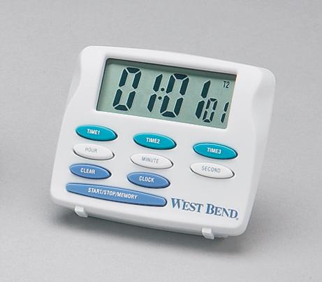Three-Channel Triple Timer, LCD Readout, Large, Easy-to-Use Buttons ...