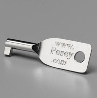 Posey Universal Keys for Posey Key-Lock Cuffs and Belts, 5 Count