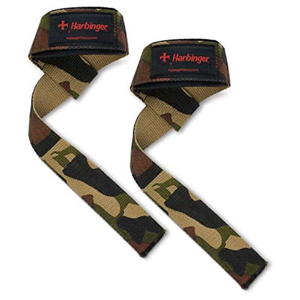 Harbinger 1.5-Inch Padded Cotton Lifting Straps 21.5-Inch Long with ...