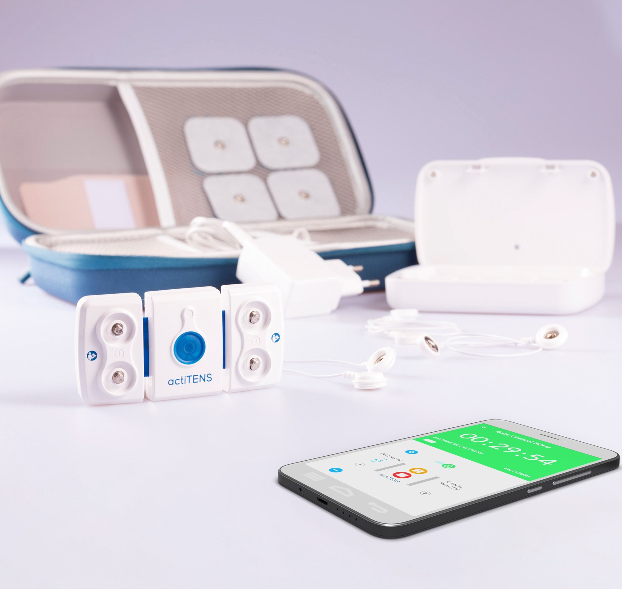 ActiTENS Portable TENS Machine, Standard Kit with Carrying Case by SUBLIMED