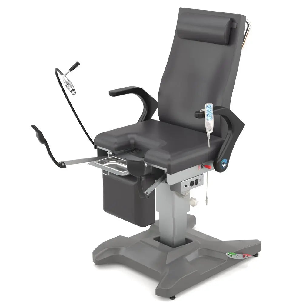 Gyno Chair with Stirrups and Power Adjustment, NitroCare Amara | 400 lb ...