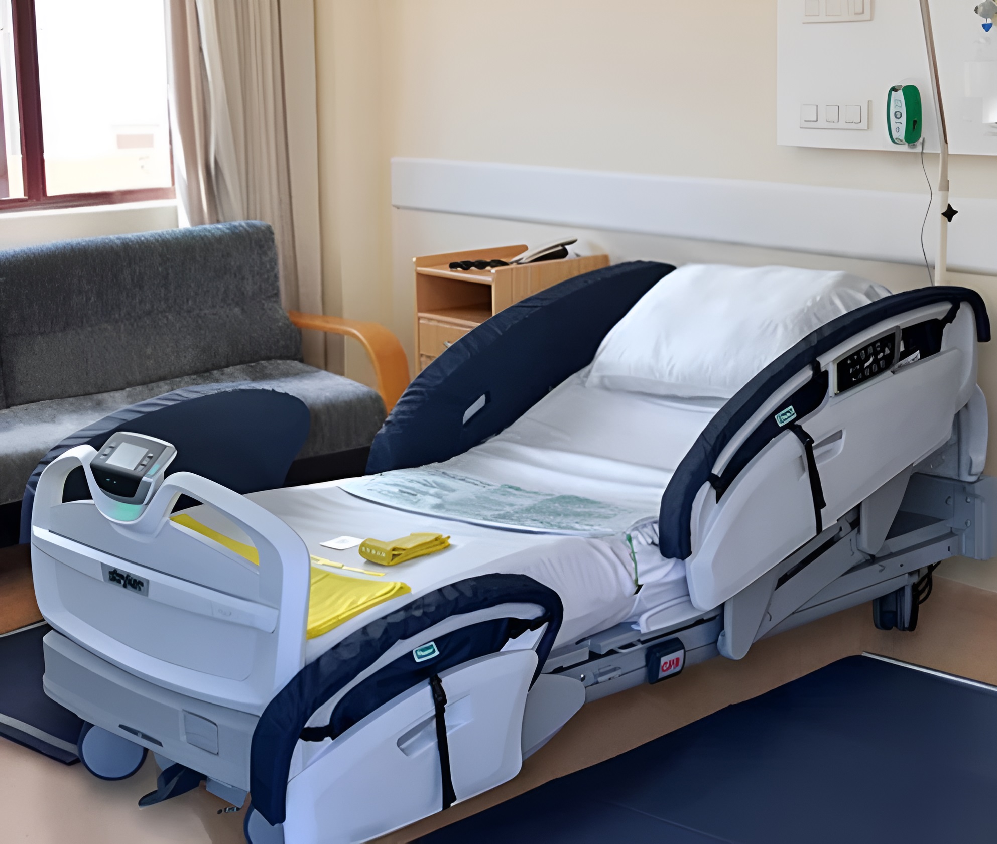 Bed Side Rail Pads for Patient Safety Made For Stryker Procuity Series Beds