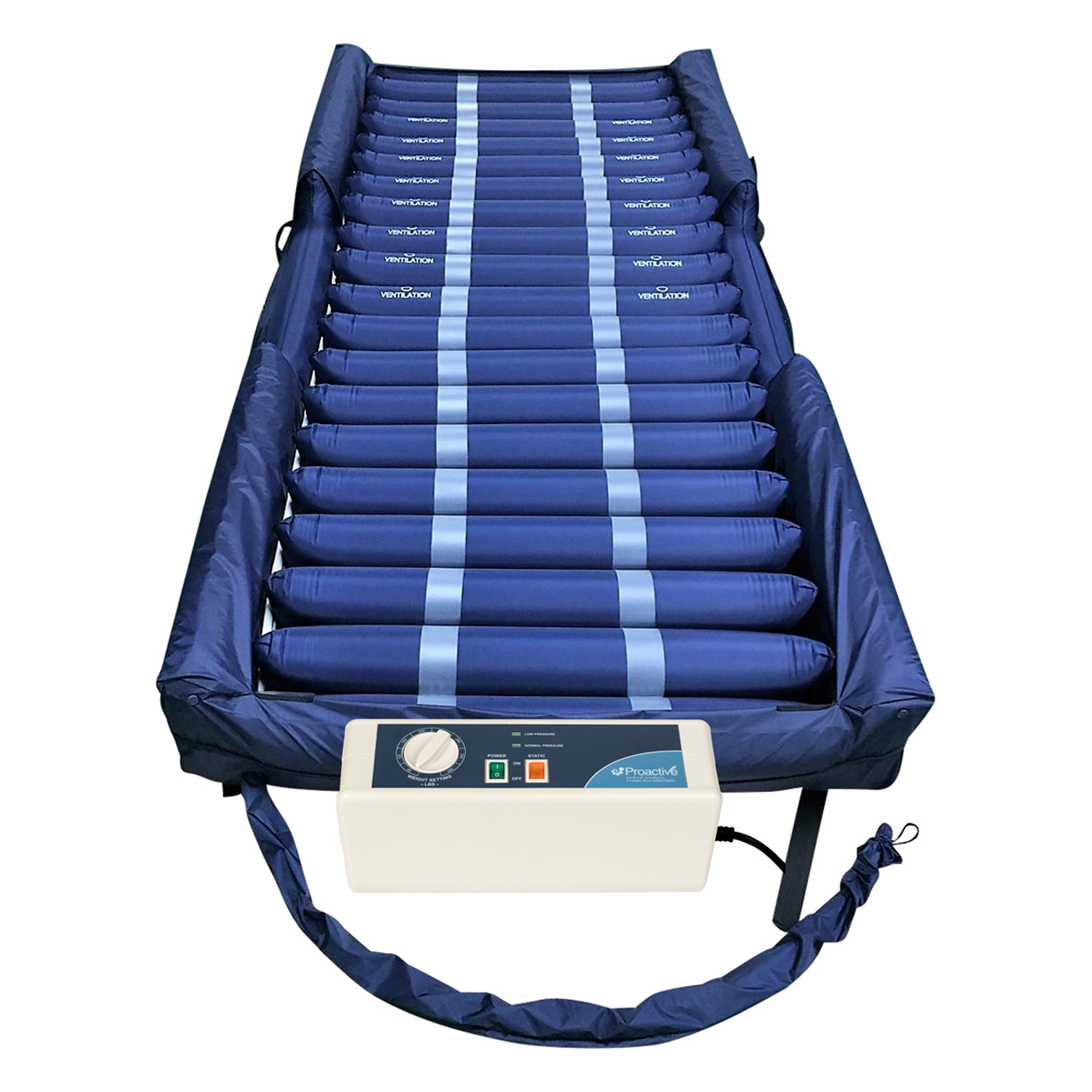 Low Air Loss Alternating Pressure Mattress with Raised Side Bolsters ...