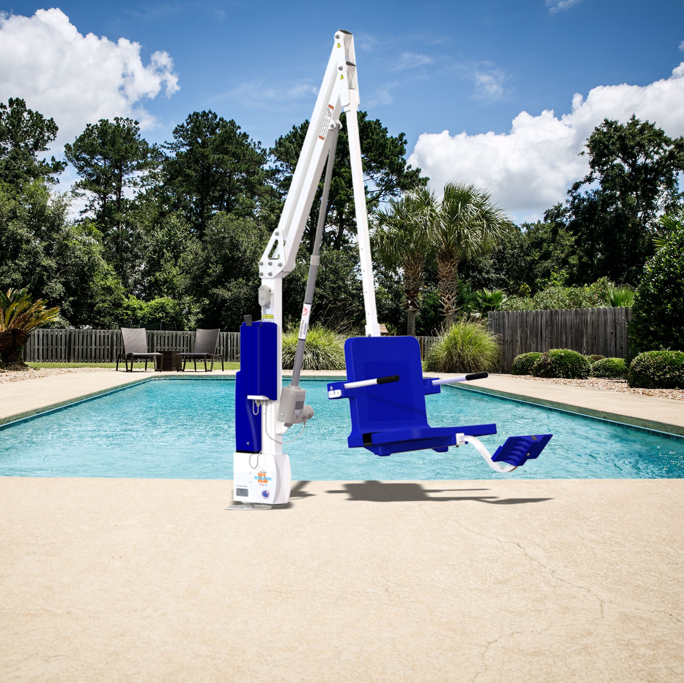 Aqua Creek Revolution XL Deep Draft Pool Lift With 360-Degree Rotation