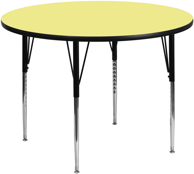 Classroom Furniture Table with Thermal Laminate Top, 60", Scratch ...