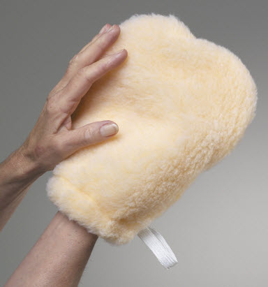 Skil-Care Soft Plush Bath Mitt with Soap Pocket