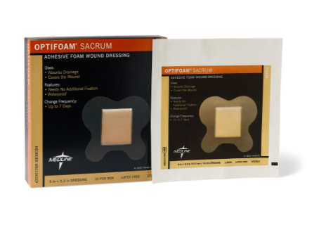 Optifoam Sacrum Adhesive Foam Wound Dressing from Medline