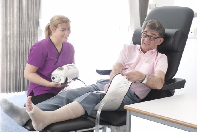 Intermittent Pneumatic Compression Device - WoundExpress by Arjo