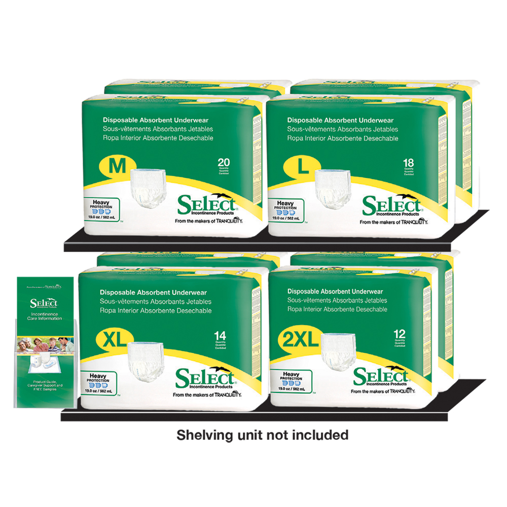 Select Disposable Incontinence Underwear for Adults - Super Absorbent ...