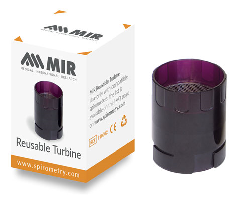 FlowMir Disposable Turbines for MIR Spirometers
