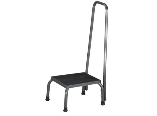 Step Stool with Handrail, Rubber Feet and 350 lbs. Capacity by Clinton ...