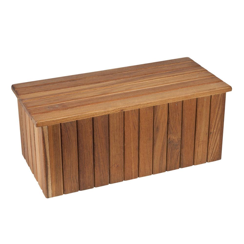 Teak Wood Spa and Bath Bench or Step for Indoor or Outdoor Use with 500 ...