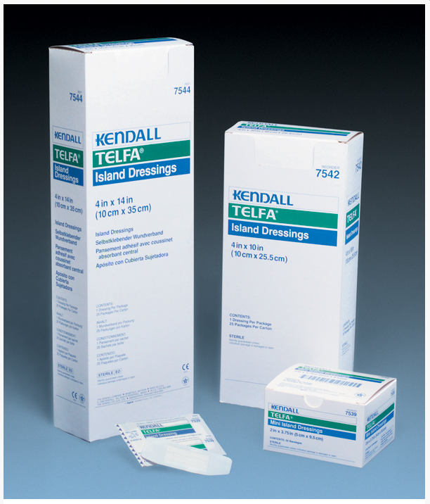 Telfa Island Non-Adherent Latex Free Dressing