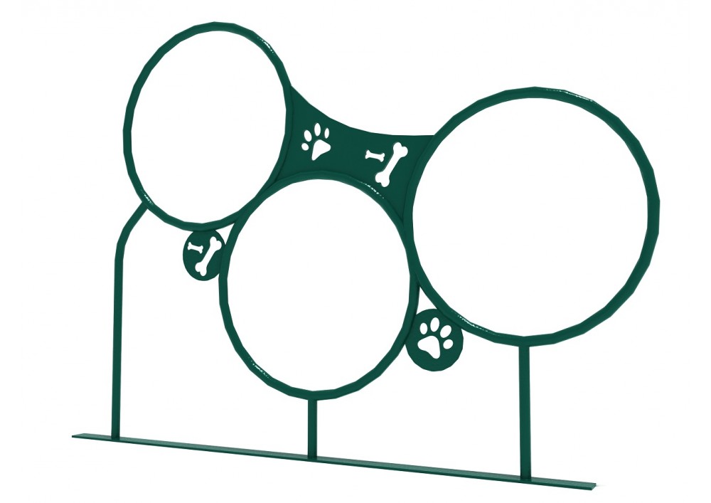 Agility Hoops for Dogs with Three Rings - Pet Playground