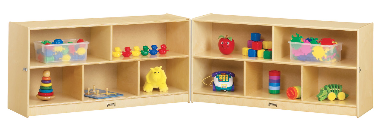 Jonti-Craft Mobile Fold-n-Lock Storage Units for Toddlers and Classrooms
