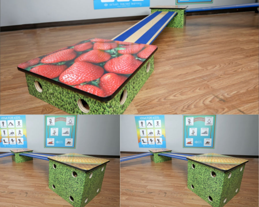 Boxes and Sensory Balance Beam for Kids | Veggie and Neuroconnector ...