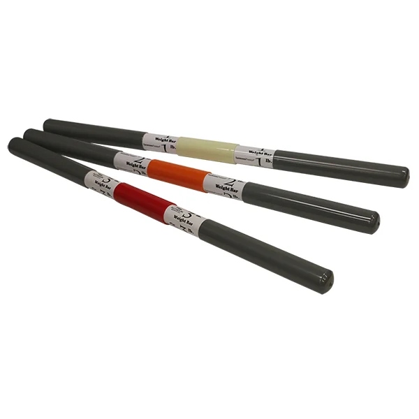 Rehabilitation and Exercise Weight Bar Set With Vinyl Grip for ...