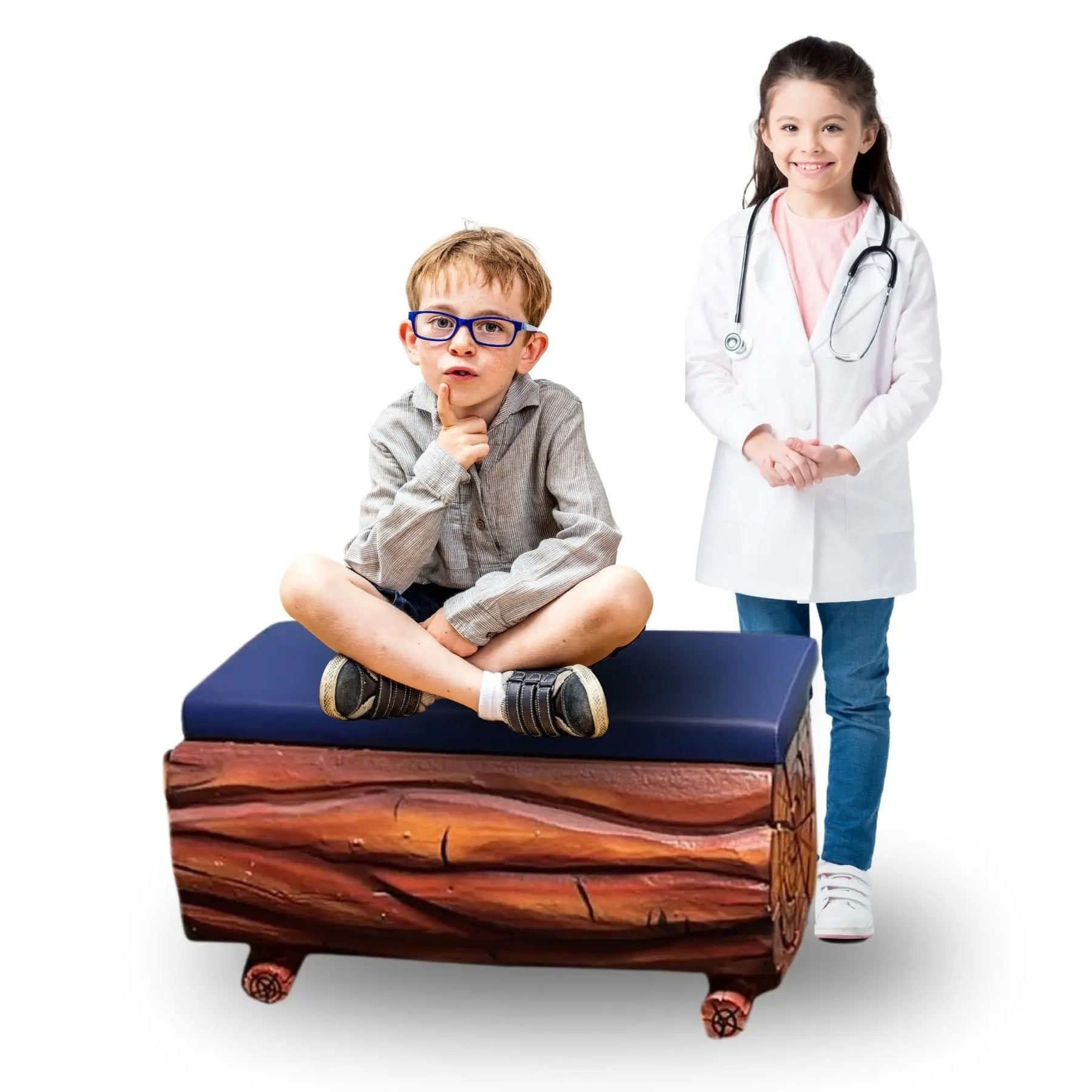 Waiting Room Chairs - Stone Bench and Log Bench - Pediatric Office ...