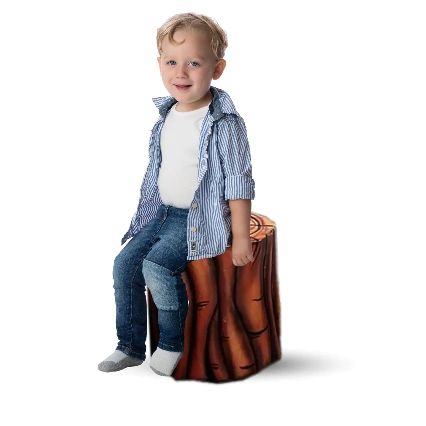 Waiting Room Chair - Tree Stump Stool for Pediatric Office Decor