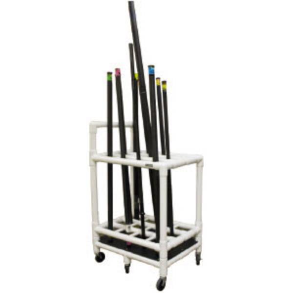 Heavy-Duty Weight Bar Cart with 500 lbs. Capacity and Swivel Casters