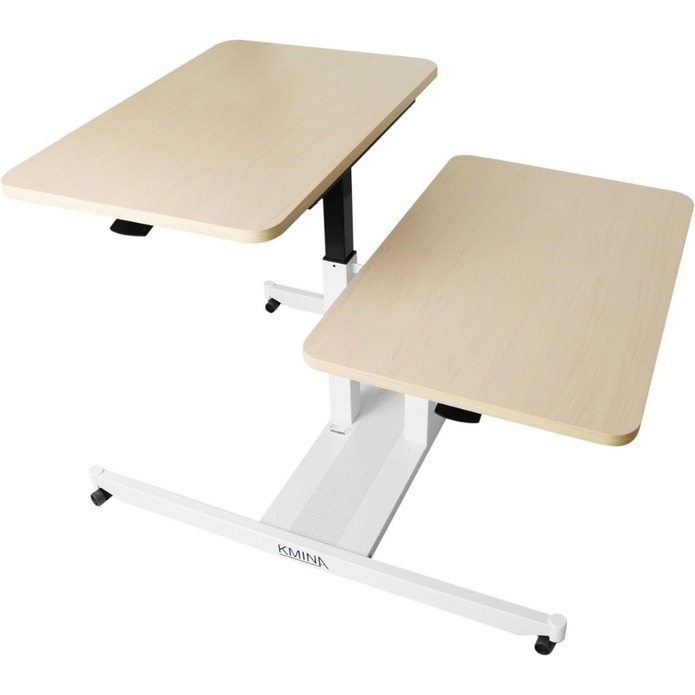 Adjustable Height Table for Wheelchair with Pneumatic Lift and Dual ...
