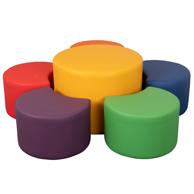 Flash Furniture Flexible Soft Seating for Classrooms - Flower Set