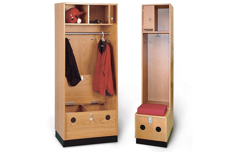 Proteam Pro-Lockers Made From Laminate Wood For Clothing and Equipment ...