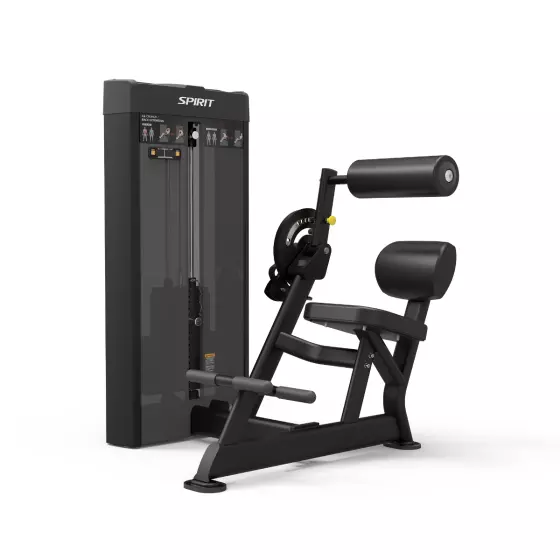 Back Extension Machine with Dual Ab Crunch Function by Spirit Fitness